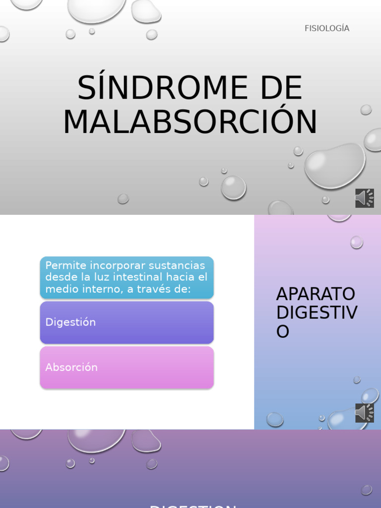 Síndrome de Malabsorción | PDF | Digestión | Lípido