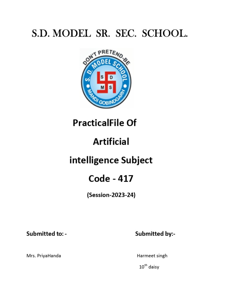 class 10th AI... | PDF