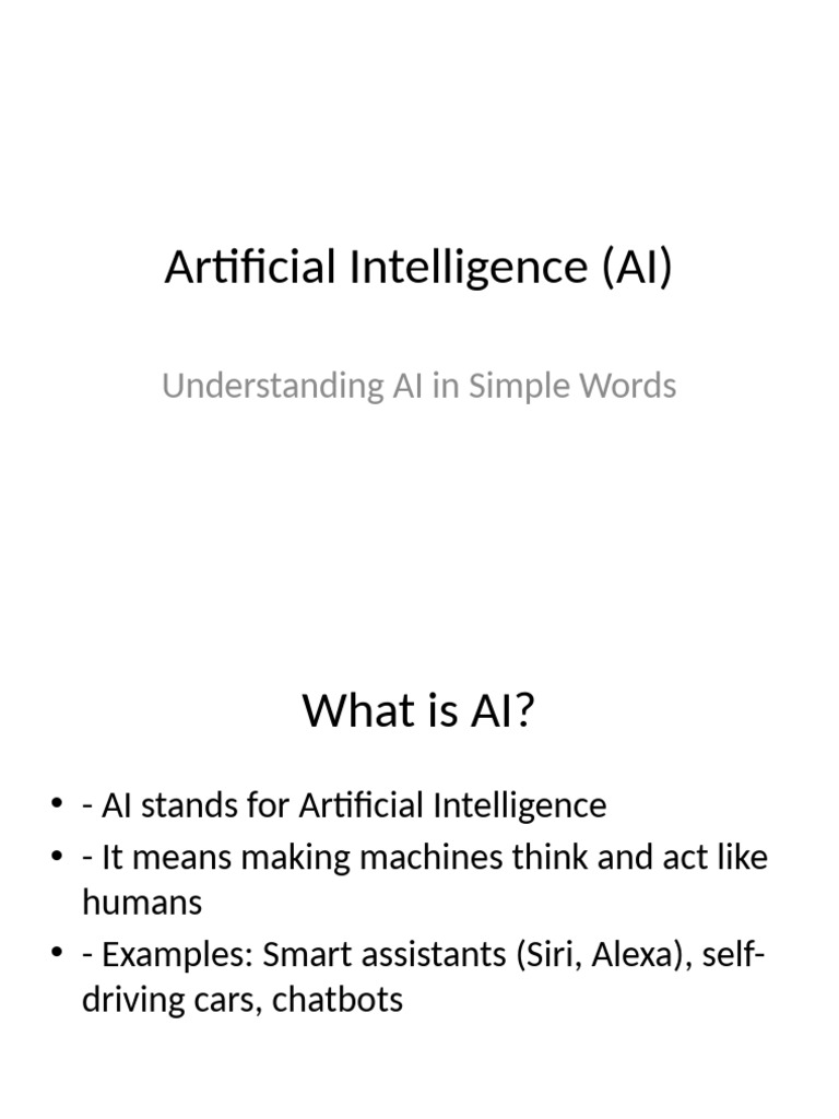 Understanding Artificial Intelligence Basics | PDF