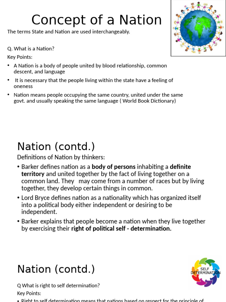 Unit 1 CH 1-Nation | PDF | State (Polity) | Sovereignty