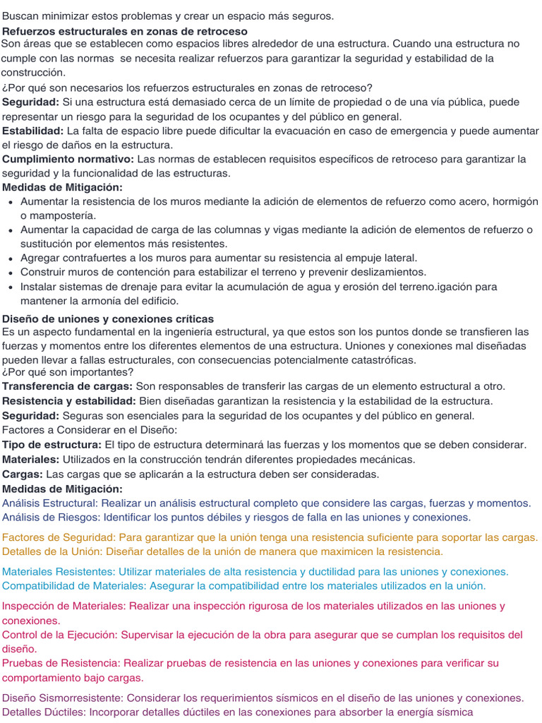 Refuerzos Estructurales y Seguridad Sísmica | PDF | Ingeniería estructural | Análisis estructural
