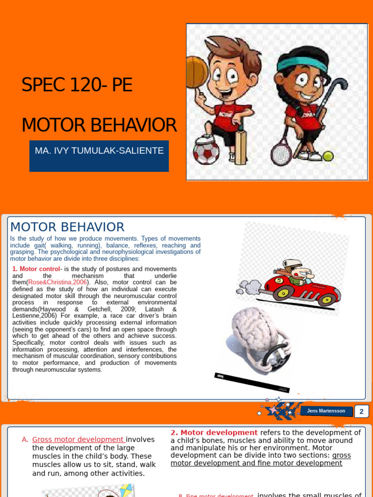 MOTOR-BEHAVIOR | PDF | Learning | Balance (Ability)