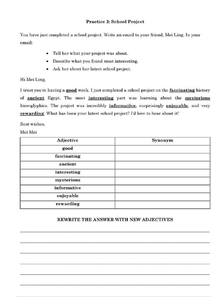 Adjectives Synonyms | PDF