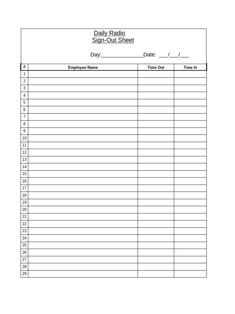 Sample 2 Radio Log | PDF