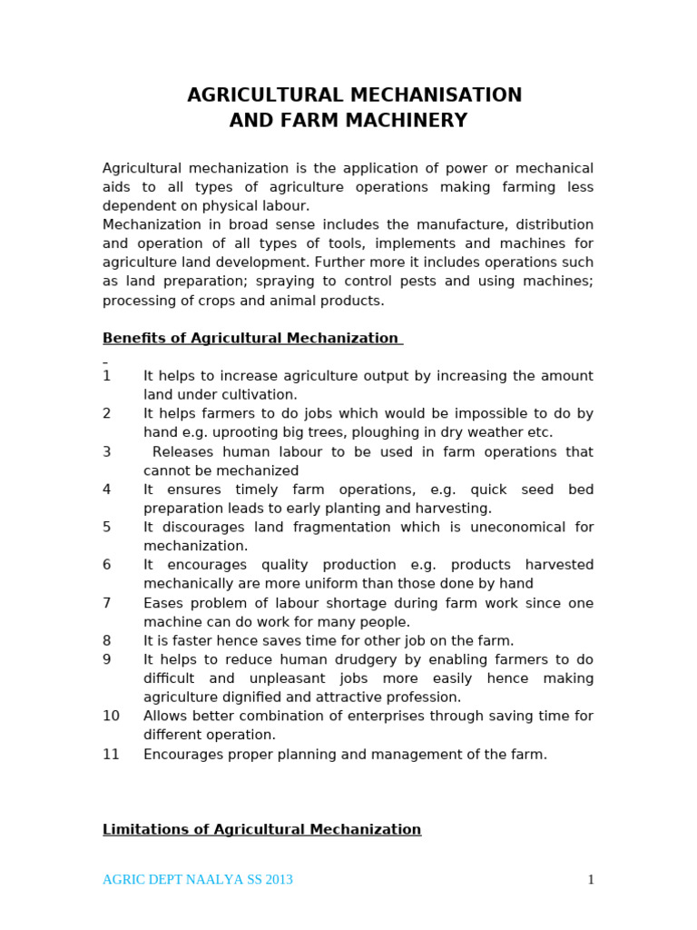 Agricultural Mechanisatio1 | PDF | Internal Combustion Engine | Diesel ...