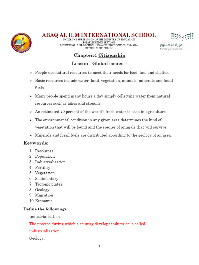 Global Resource Distribution and Poverty | PDF | Poverty | Poverty ...