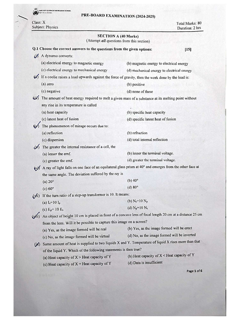 Qms Preboards Physics | PDF