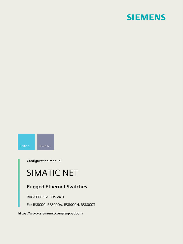 C79000-G8976-1274 ROS v4.3 RS8000 ConfigurationManual | PDF | Computer Network | Computer ...