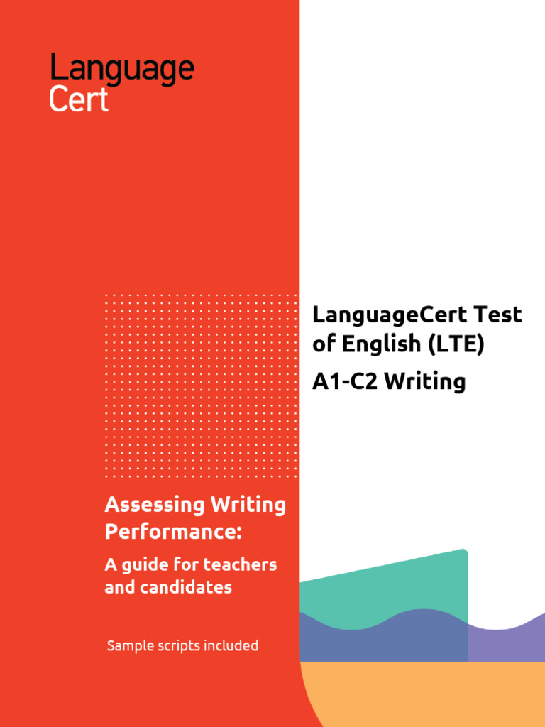 LanguageCert Test of English LTE A1C2 WritingA Guide in Assessing ...