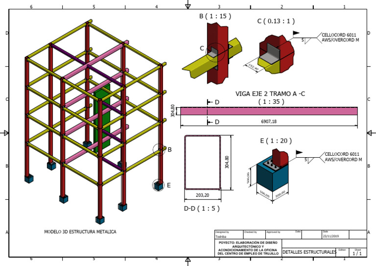 DETALLES ESTRUCTURALES-INVENTOR | PDF