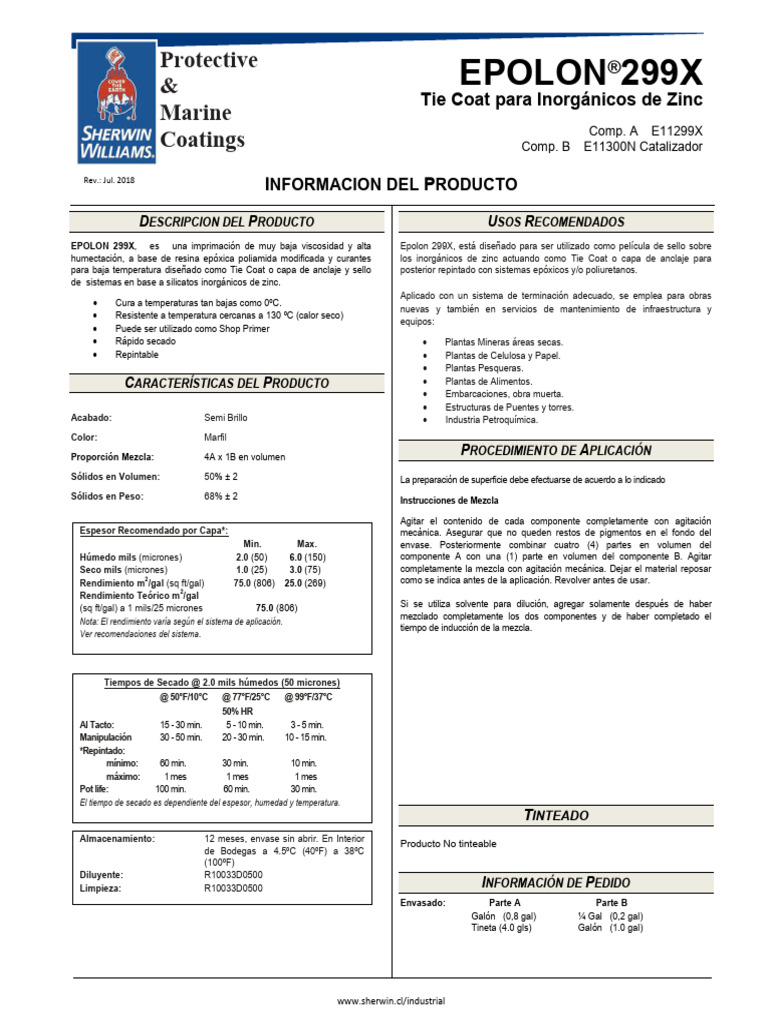 Epolon 299X | PDF | Materiales