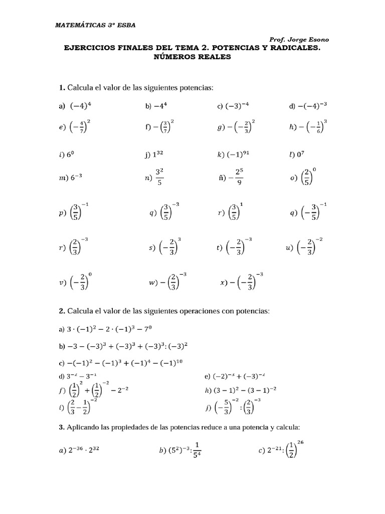 EJERCICIOS FINALES DEL TEMA 2 | PDF
