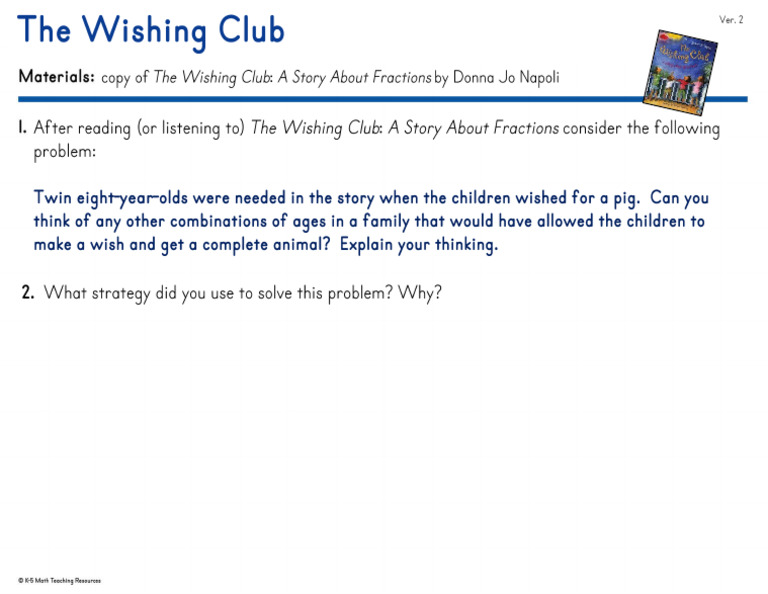 Literature Link The Wishing Club Ver.2 | PDF