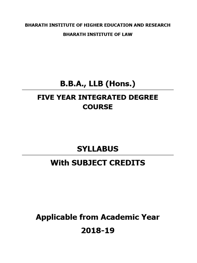BBA Syllabus (2018 Final) | PDF | Economics | Microeconomics