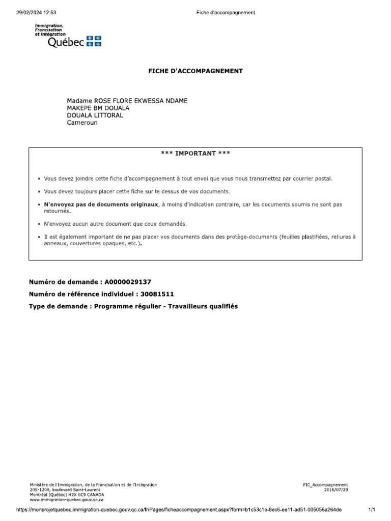 Fiche D Accompagnement | PDF
