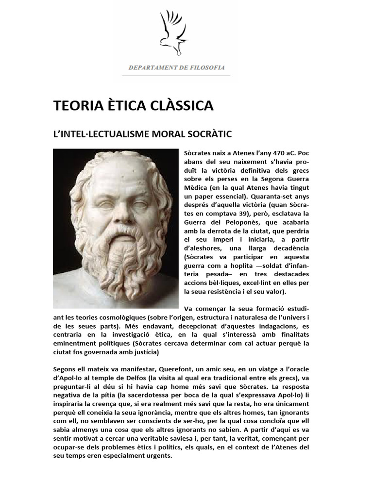 Bloc 2. Teoria Etica Classica | PDF