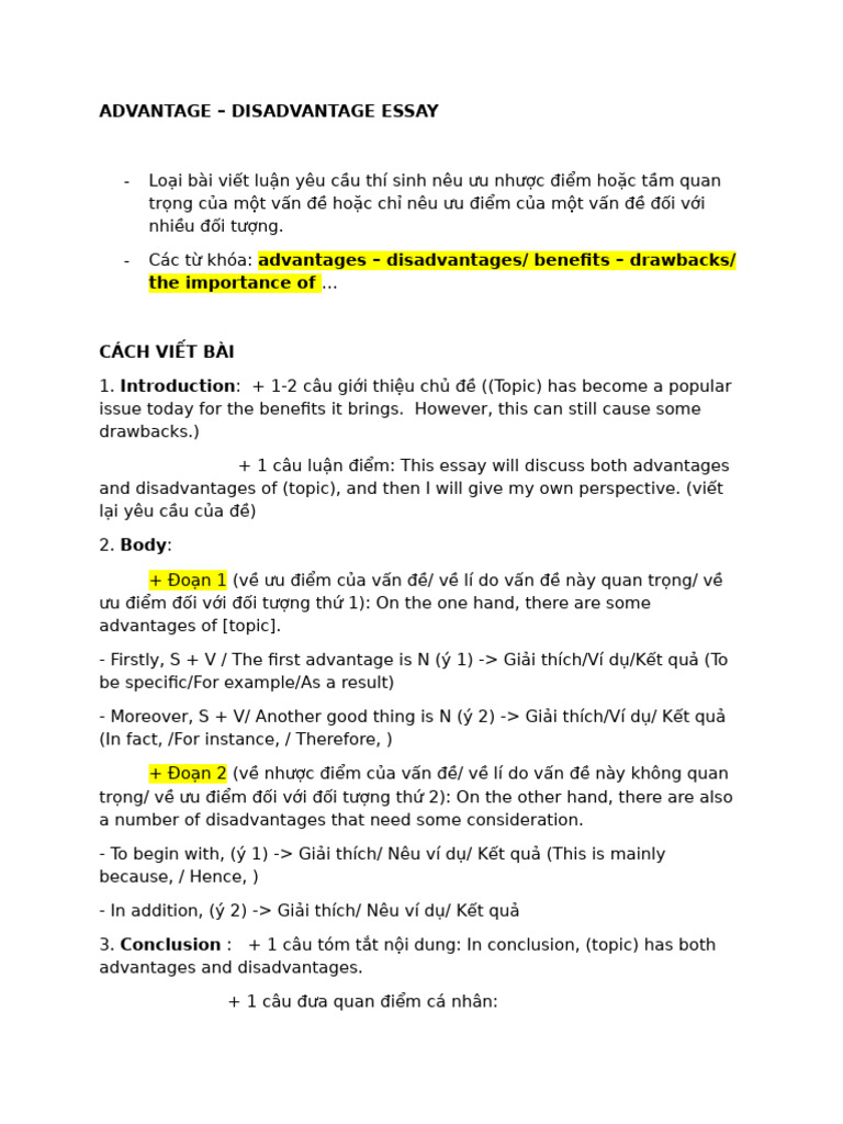 Essay - Type 1 | PDF