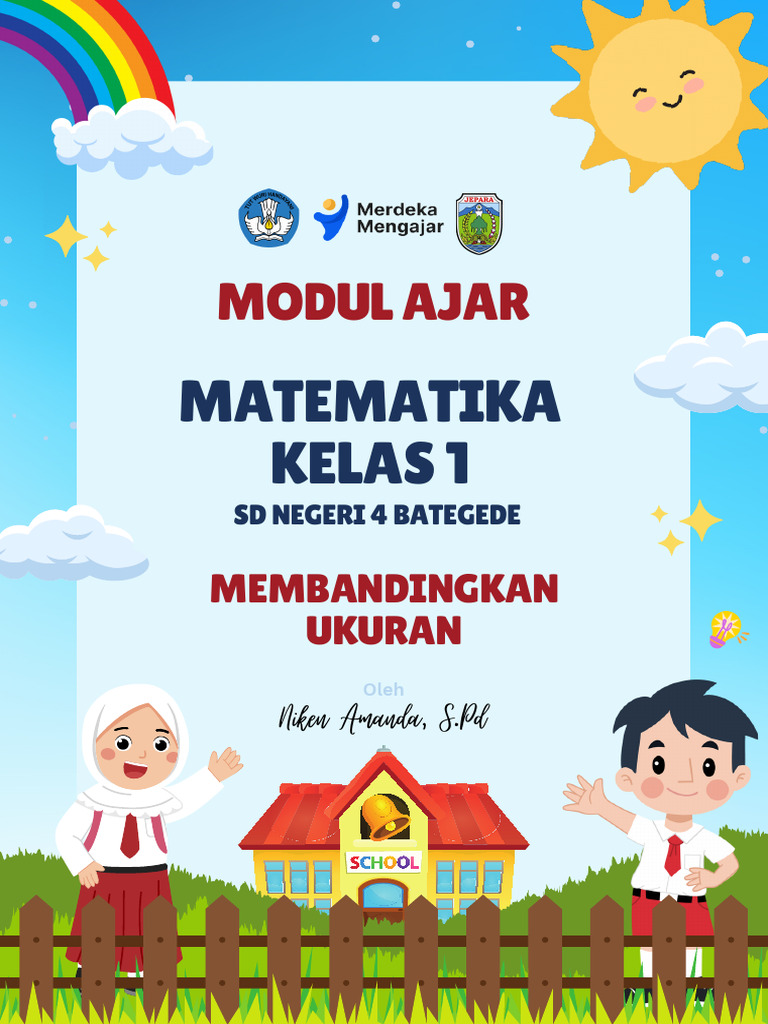 Modul Ajar Matematika Kelas 1: Ukuran | PDF