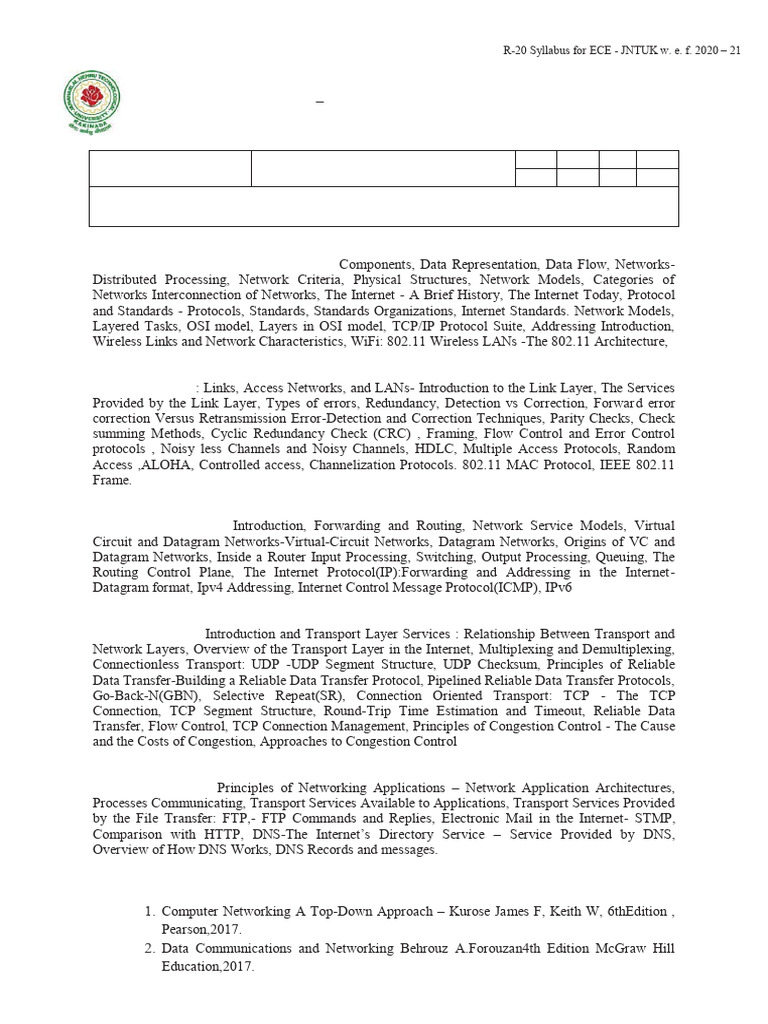 Data Communication Pdf Computer Network Internet Protocols