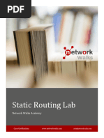 Static Routing in Packet Tracer Guide | PDF | Router (Computing) | Ip ...