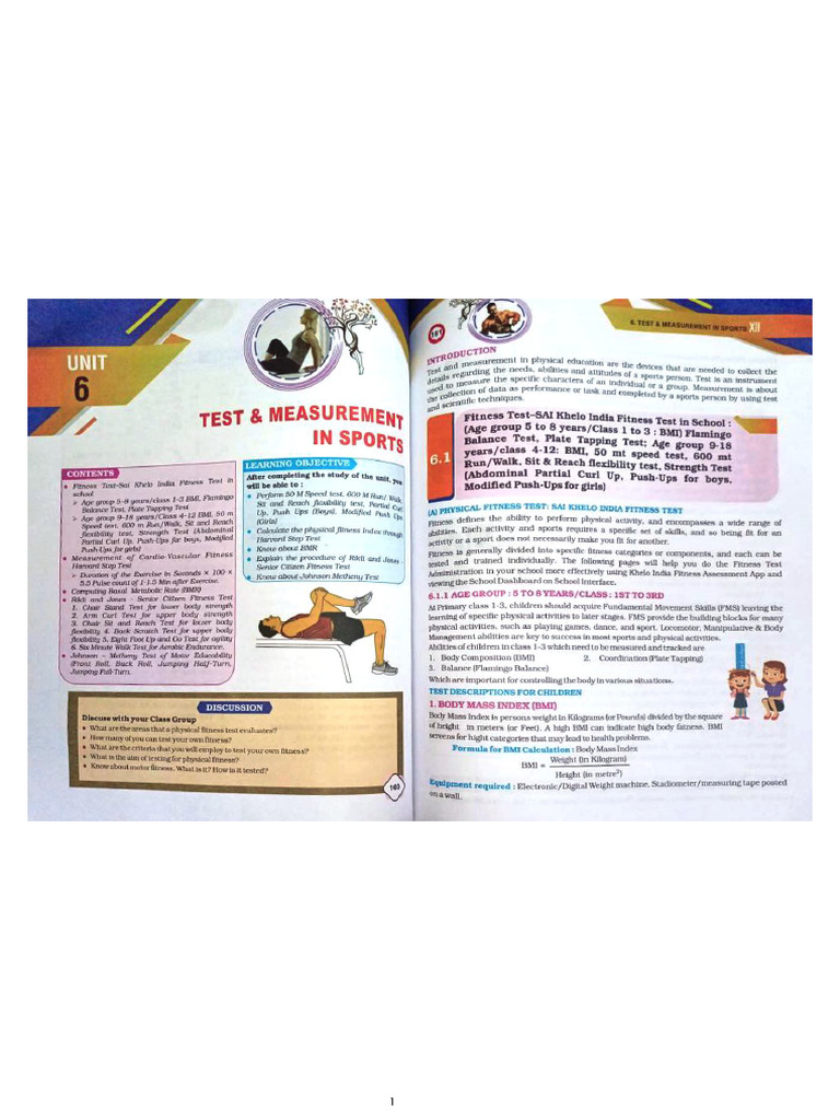 Test and Measurement in Sports | PDF