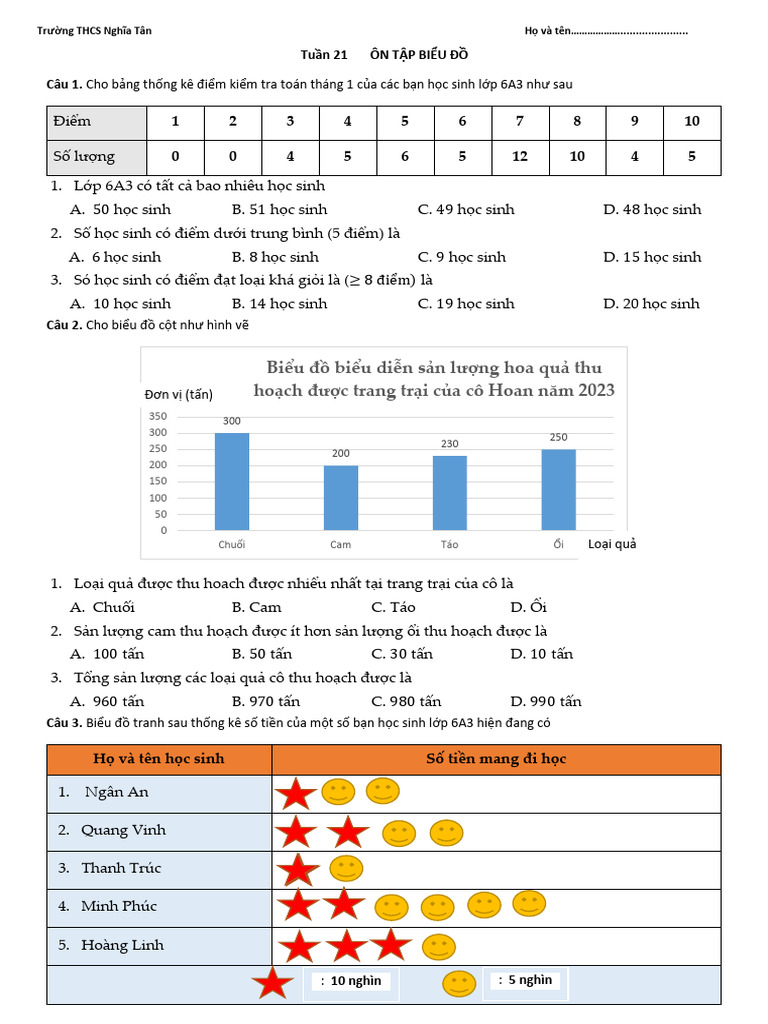 tuần 21 TC6 Bieu Đồ | PDF