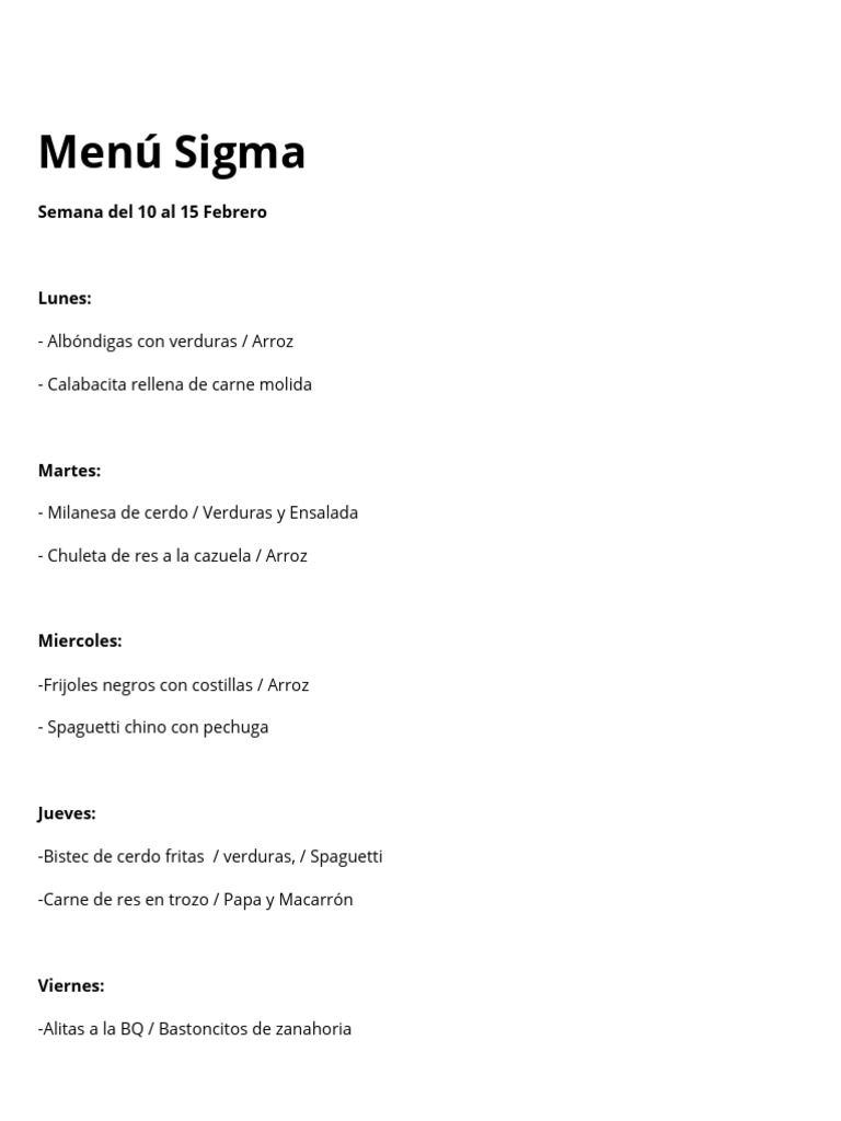 Menú Sigma - 20250129 - 185231 - 0000 | PDF