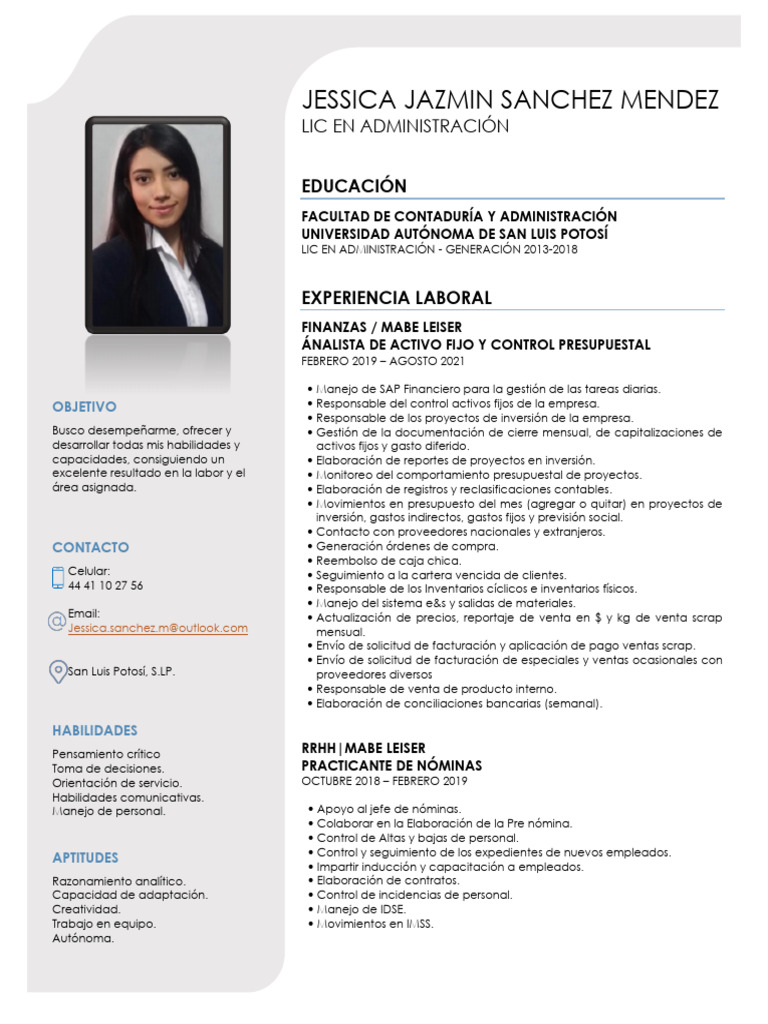 Perfil Profesional en Administración y Finanzas | PDF | Presupuesto ...
