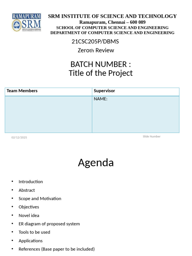 Zeroth Review PPT Template | PDF