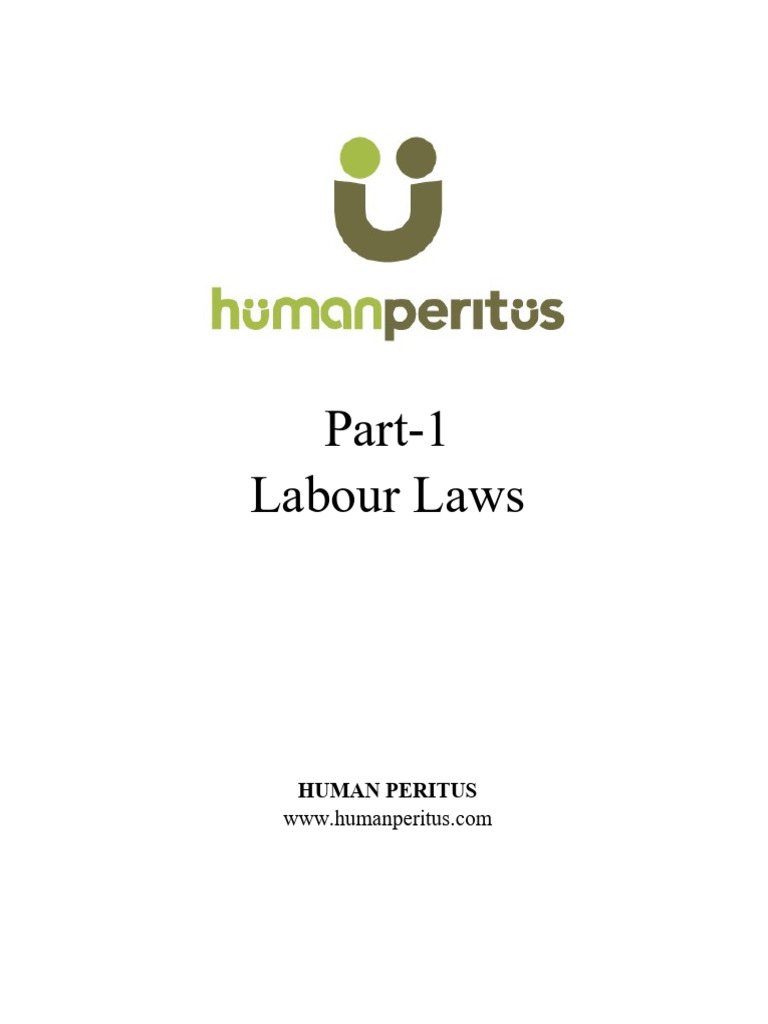 Labour-Laws | PDF | Labour Law | Employment