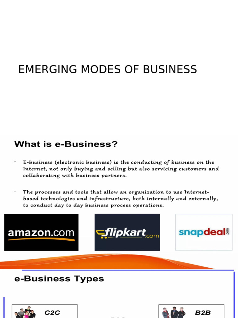 Emerging Modes of Business | PDF