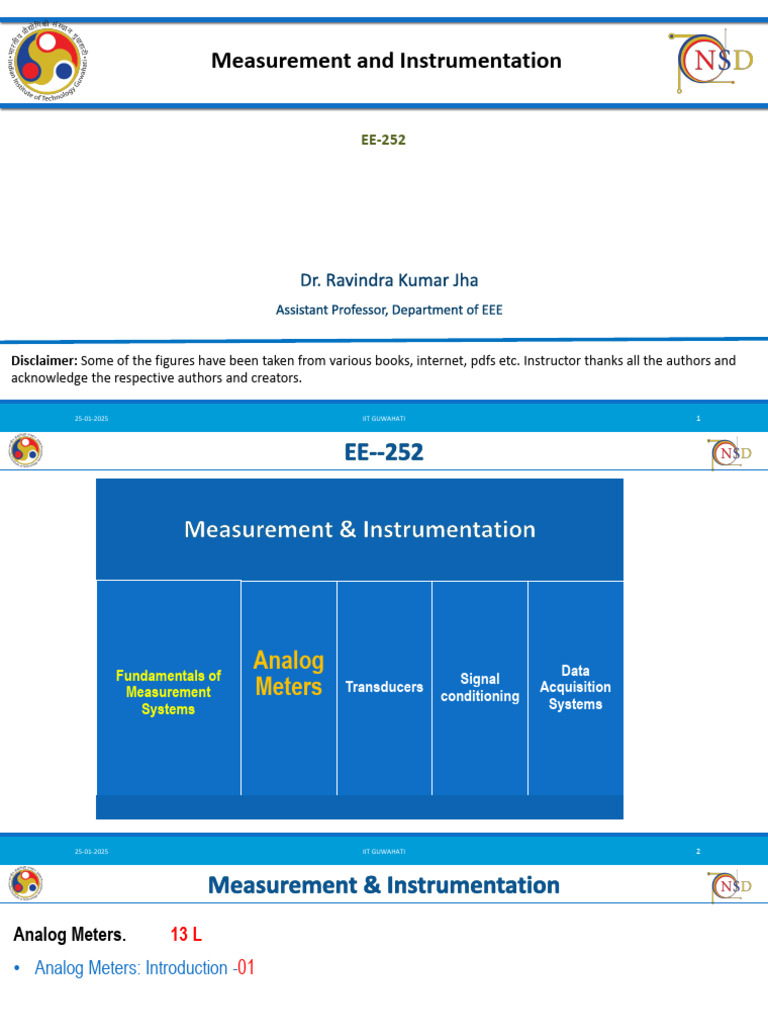 EE252 - Module II - Part1 - Stud - 25jan | PDF | Voltage | Thermocouple