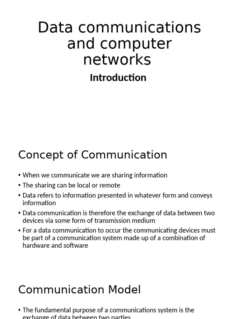 1 Introduction | PDF | Communication | Communications System