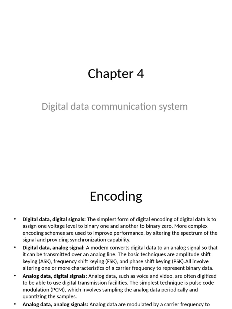 4 Digital Data Communication | PDF | Modulation | Digital Signal
