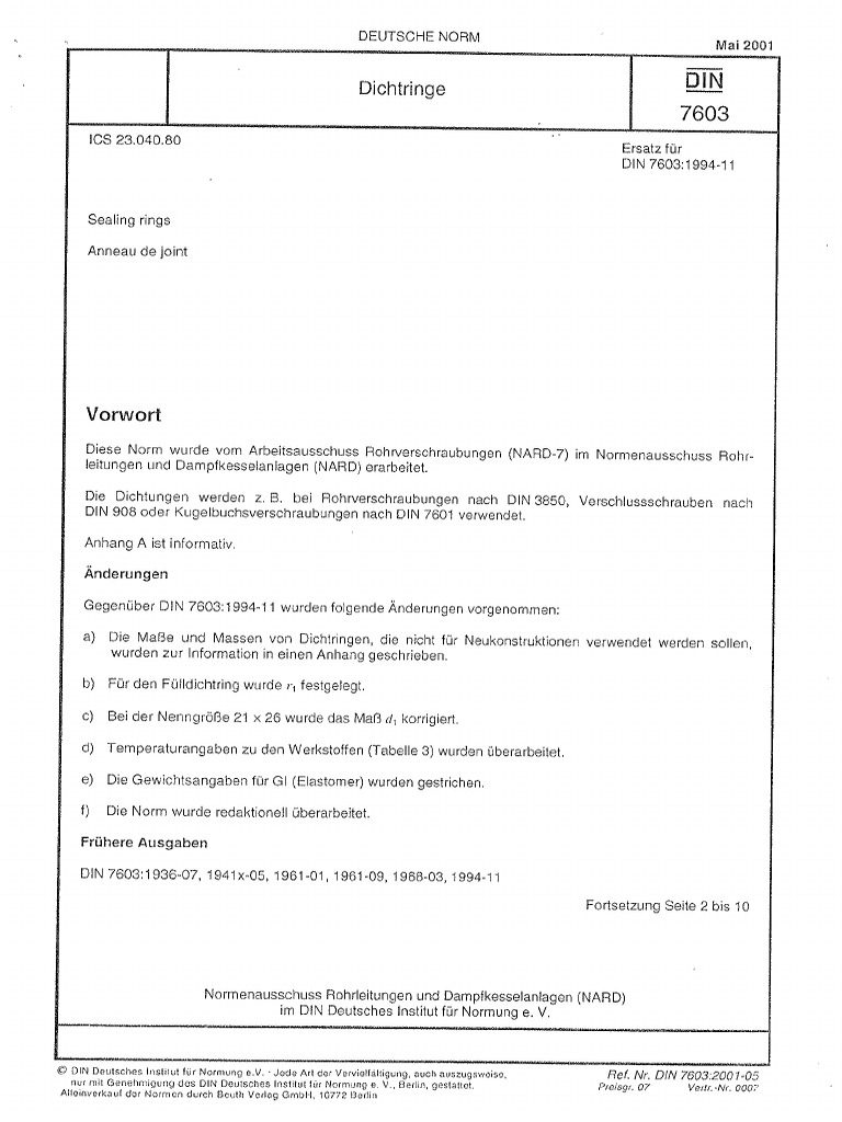 Din 7603 | PDF