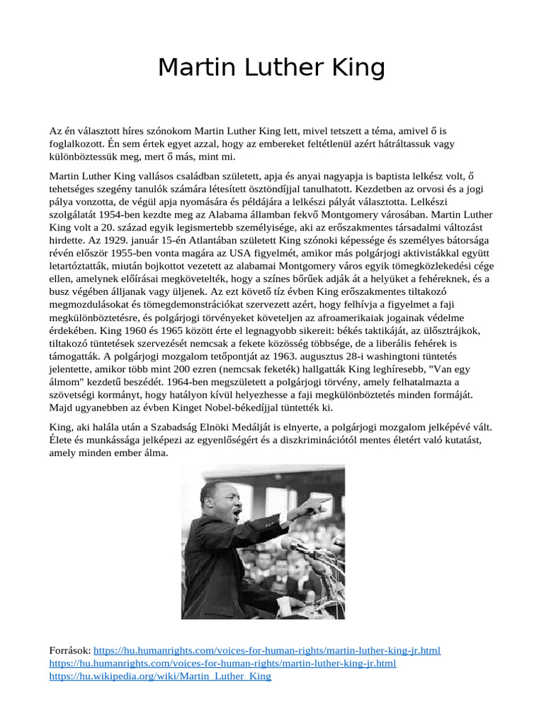 Martin Luther King | PDF