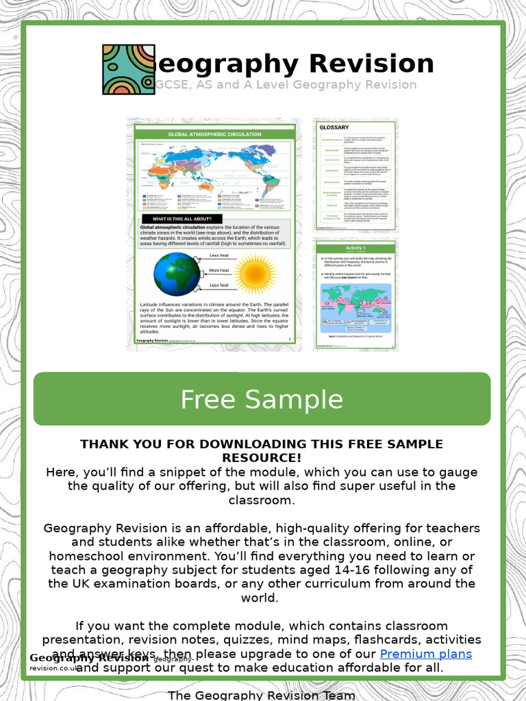 Weather Hazards Geography Revision Guide | PDF | Cyclone | Atmosphere ...