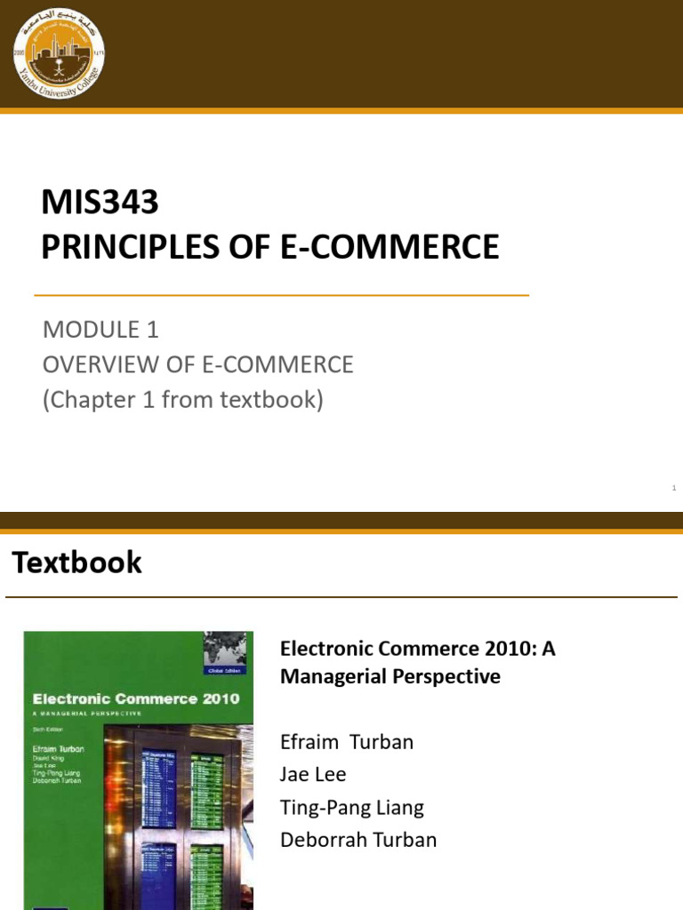 01 Overview of ECommerce 2 | PDF | E Commerce | Business Economics