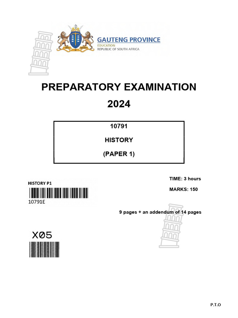 GP History Grade 12 September 2024 P1 and Memo | PDF | Unita | Angola