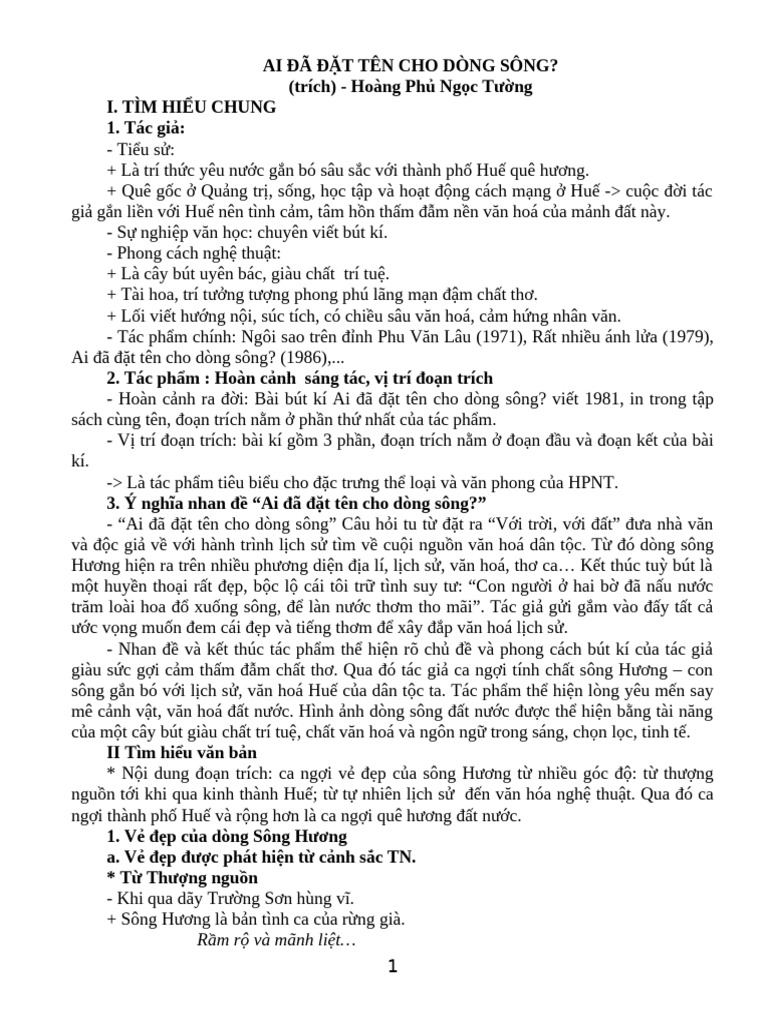 Ai Da Dat Ten Cho Dong Song | PDF