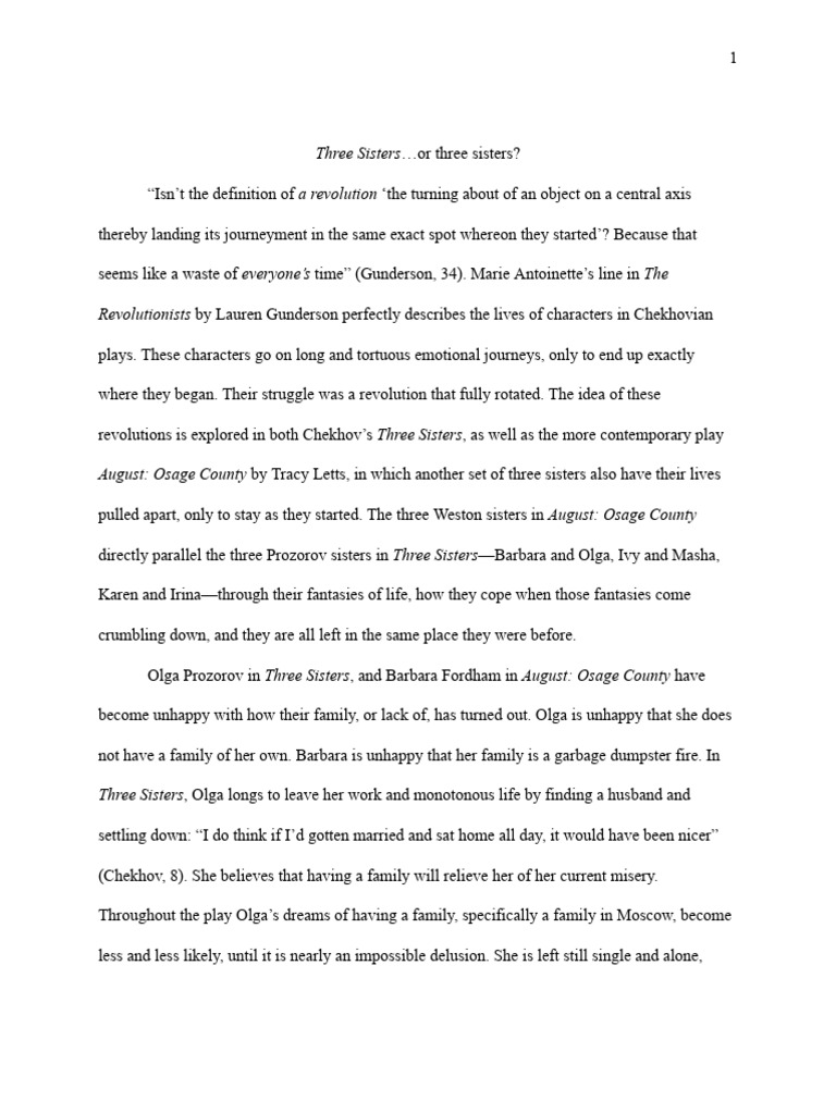 Three Sisters…or three sisters? | PDF