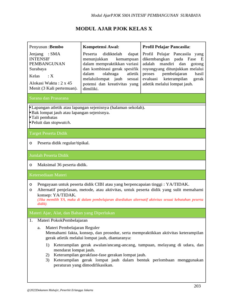 09 MODUL AJAR LOMPAT JAUH_ | PDF
