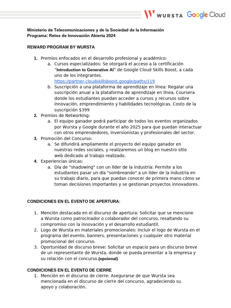 Reward Program by Wursta | PDF | Iniciativa empresarial | Comunicación ...