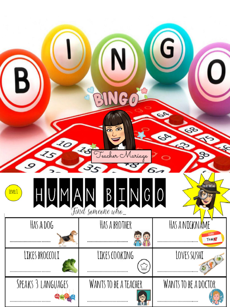 Human Bingo 1 - Present Simple | PDF