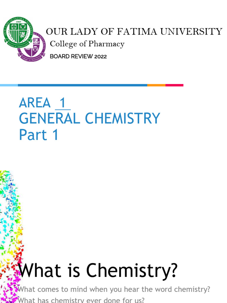 Handout-General-Chemistry-Part-1 | PDF | Chemistry | Chemical Compounds