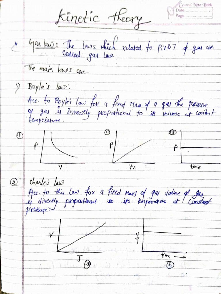 Kinetic Theory of Gases | PDF