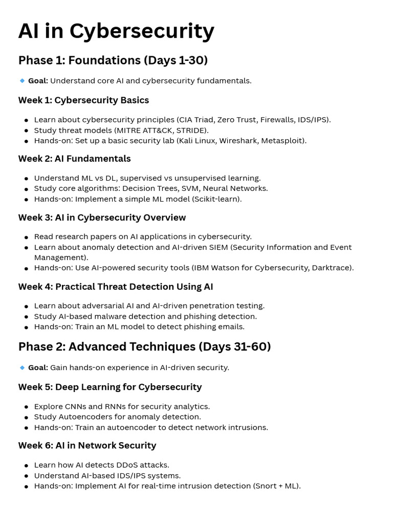 AI in Cybersecurity | PDF | Security | Computer Security