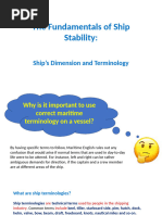 Ship Dimensions and Terminology Explained | PDF | Tonnage | Shipbuilding