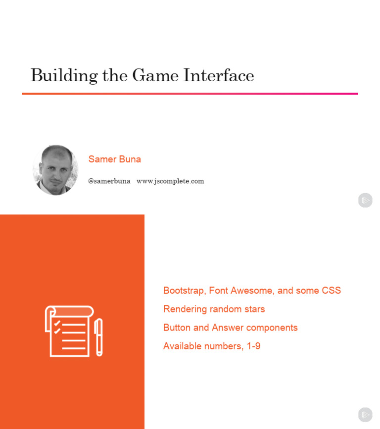 Building The Game Interface Slides | PDF