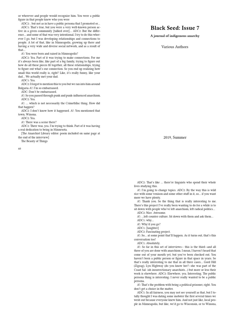 Indigenous Anarchy Reflections | PDF | Lakota People